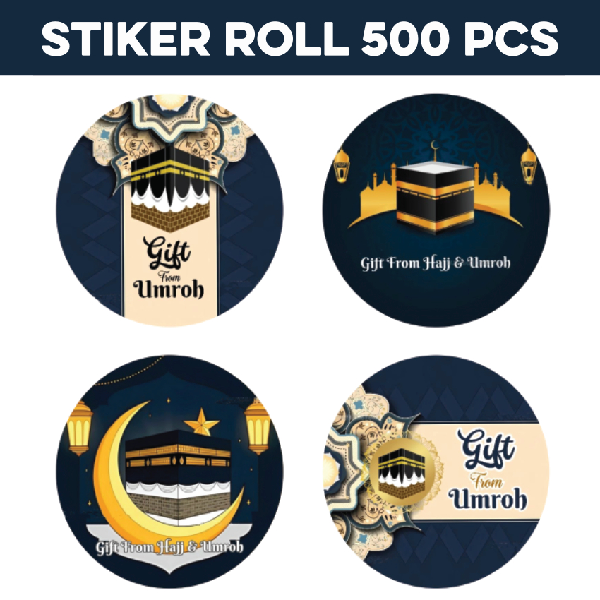 Jual Sticker Haji Umroh 500 Pcs Stiker Label Gift Souvenir Oleh Oleh ...