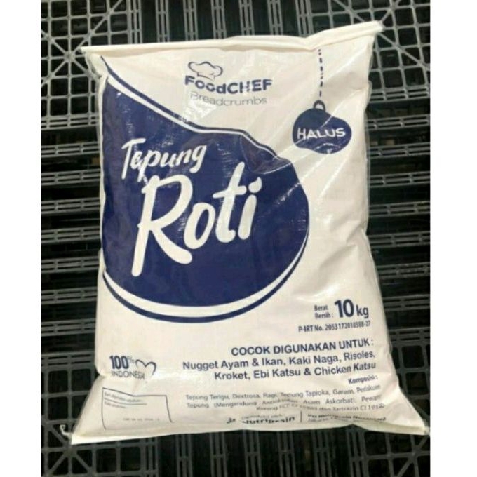 Jual Tepung Roti Breadcrumbs FoodChef 10kg (Halus) | Shopee Indonesia
