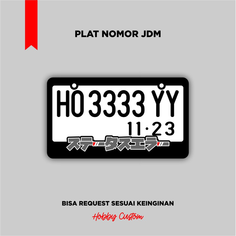 Jual Frame plat nomor JDM motor akrilik custom Mooneyes dll | Shopee ...