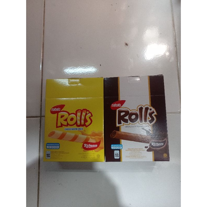 Jual Snack Wafer Roll Nabati Rasa Keju dan Coklat 1 pack isi 20 pcs ...