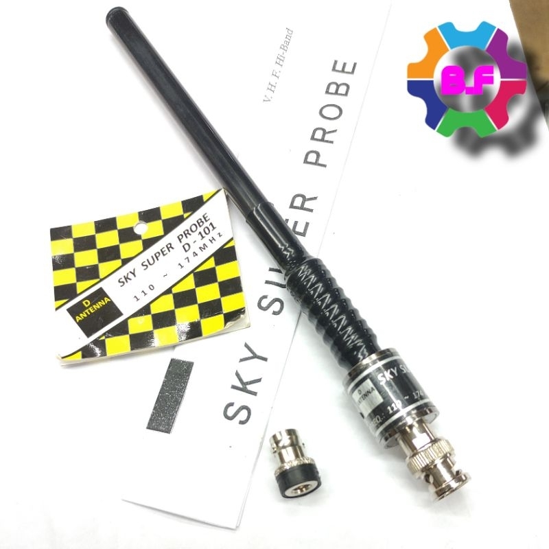 Jual ANTENNA SKY SUPER PROBE MX D101 SUPER STIK HT VHF + KONEKTOR HT ...