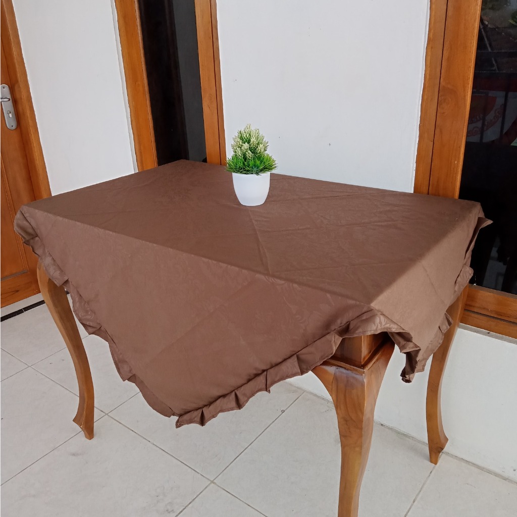Jual TAPLAK MEJA KAIN RUMBAI EMBOS POLOS PERSEGI SEGI EMPAT UKURAN 120 ...