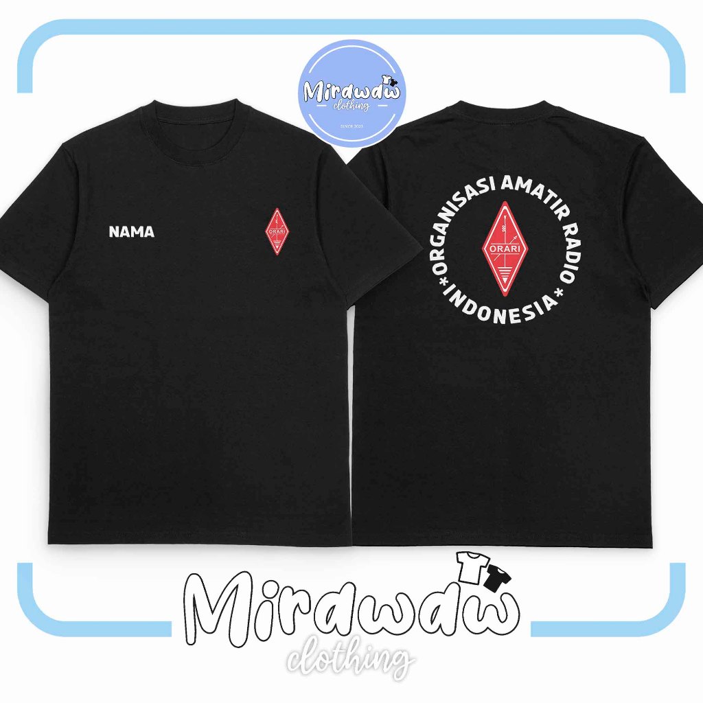 Jual Kaos Organisasi Amatir Radio Indonesia ORARI Gratis Nama Baju ...