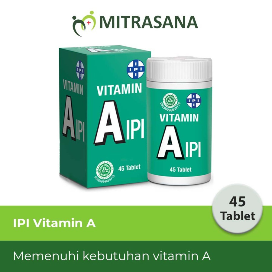 Jual VITAMIN A 2000 IU 45 TAB IPI | Shopee Indonesia