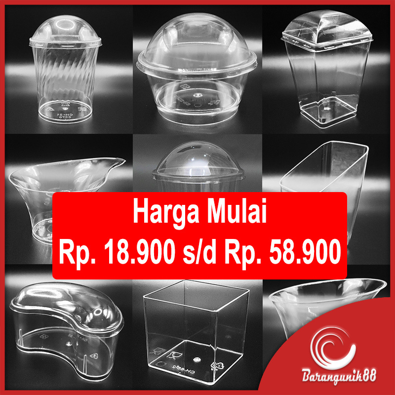Jual Jelly Cup Aneka Model Gelas Puding Agar-agar CH Food Grade ...