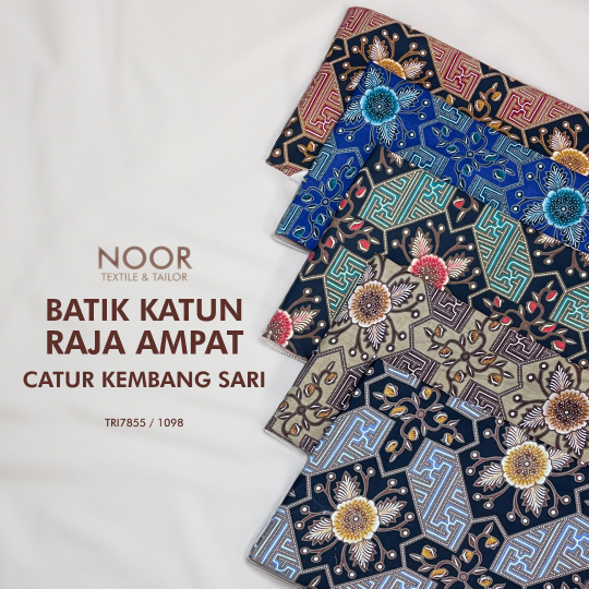 Jual Kain Batik Raja Ampat Catur Kembang Sari - 5 Warna | Shopee Indonesia