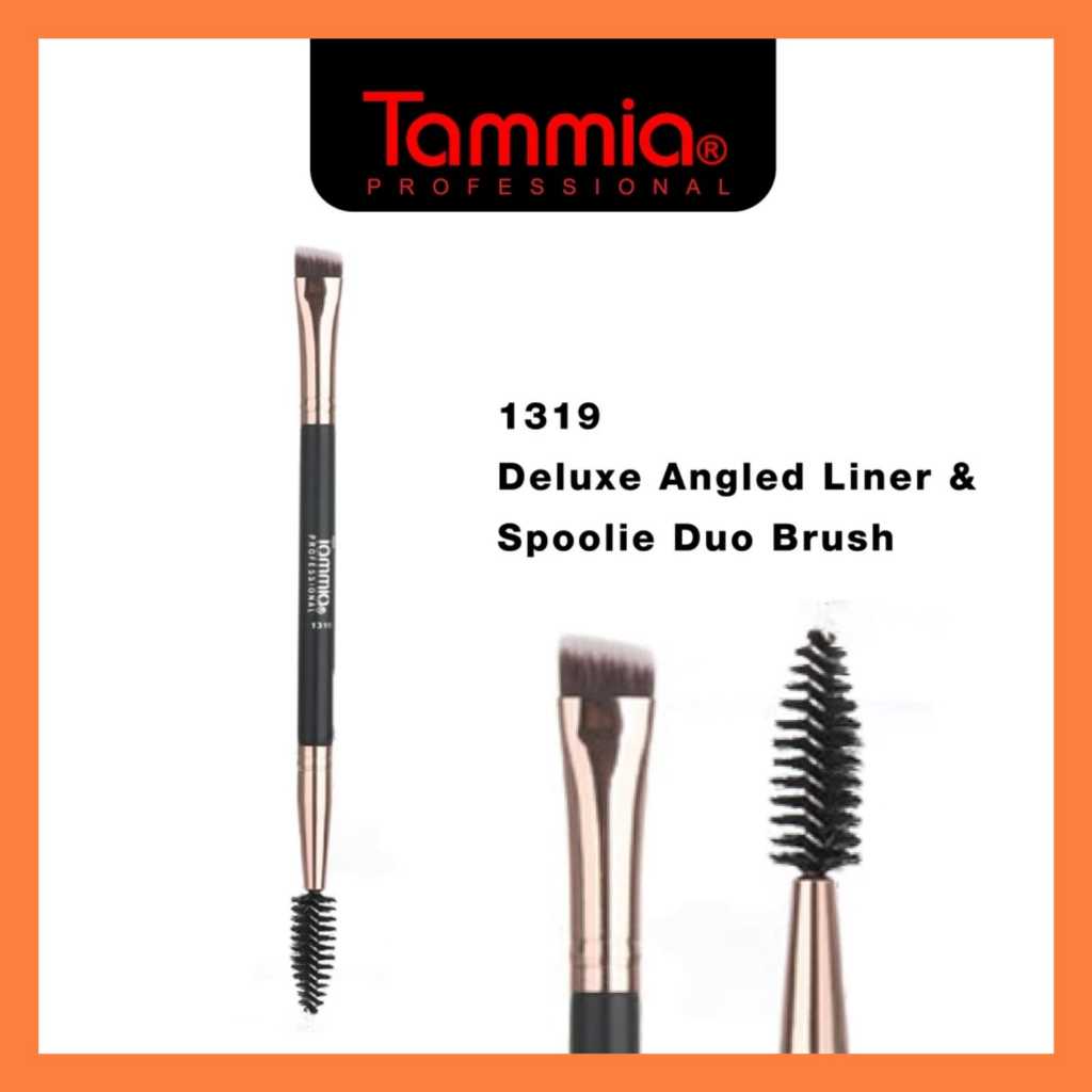 Jual Tammia Brush 1319 Deluxe Angled Liner + Spoolie Duo Brush Professional MUA Rekomended ...