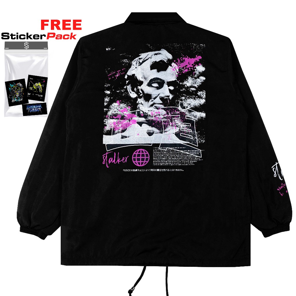 Jual Stalker Jacket Coach - Ex President Hitam | Shopee Indonesia