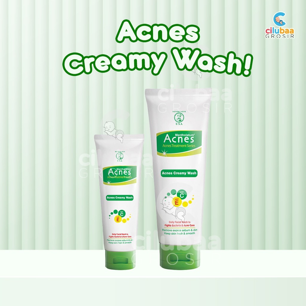 Jual Acnes Creamy Wash 50 & 100 gr || Facial Wash || Face Wash || Sabun ...