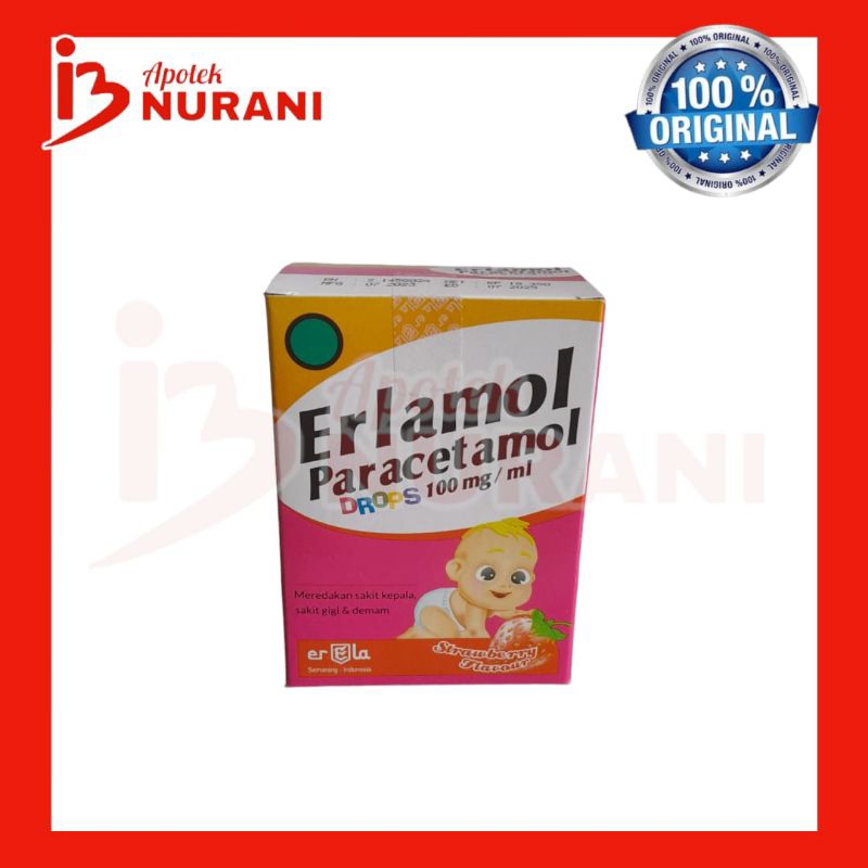Jual ERLAMOL DROP obat demam dan nyeri anak | Shopee Indonesia