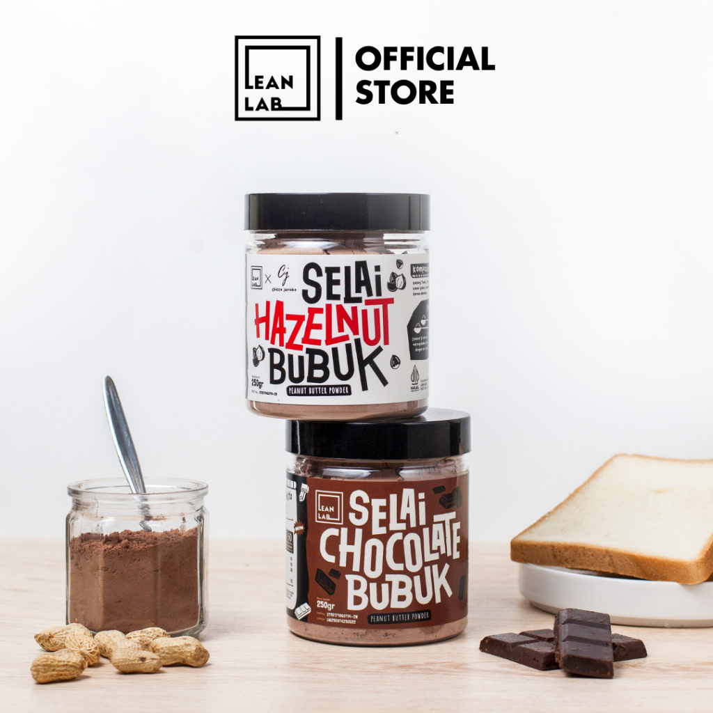 Jual Lean Lab x CJ Selai Hazelnut Bubuk Starter Pack (250gr x2) Selai ...
