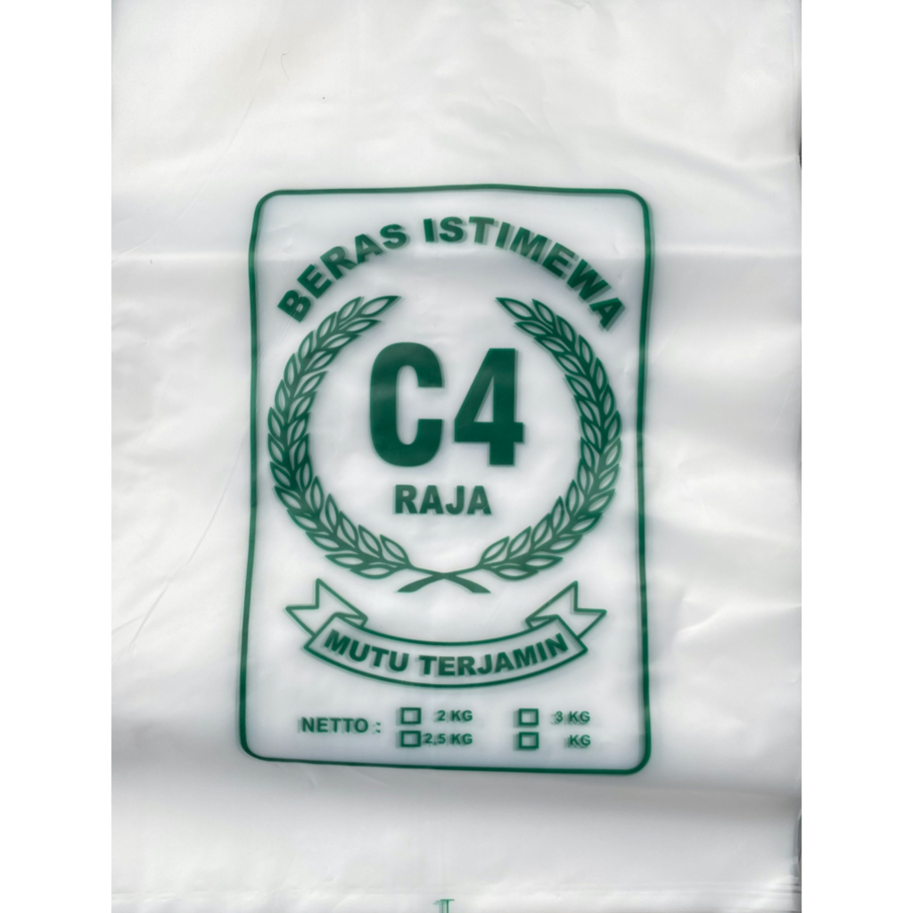 Jual Plastik Beras C4 Raja (isi 10 lembar) Plastik 2kg Plastik 2,5kg ...