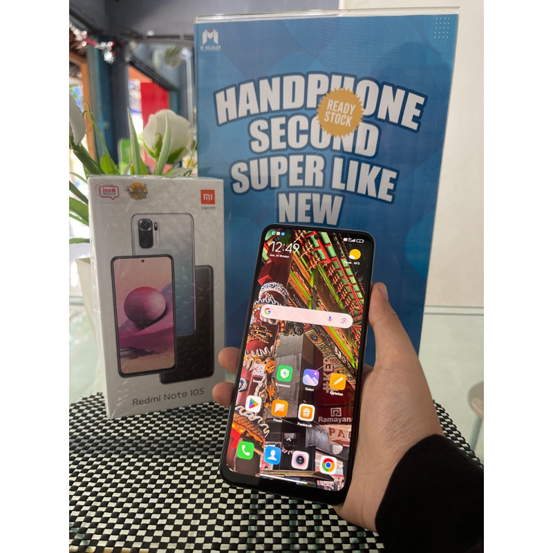 Jual Redmi Note 10S 6/64gb || SECOND BERGARANSI | Shopee Indonesia