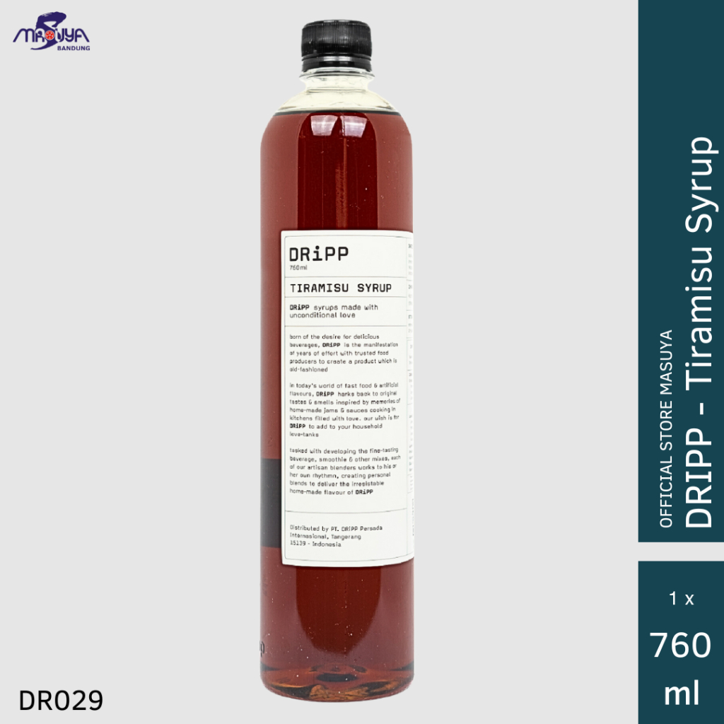 Jual DRiPP Tiramisu Syrup 760ml Sirup Rasa Tiramisu | Shopee Indonesia