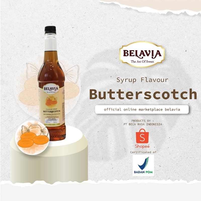 Jual Butterscotch Syrup Belavia | Shopee Indonesia