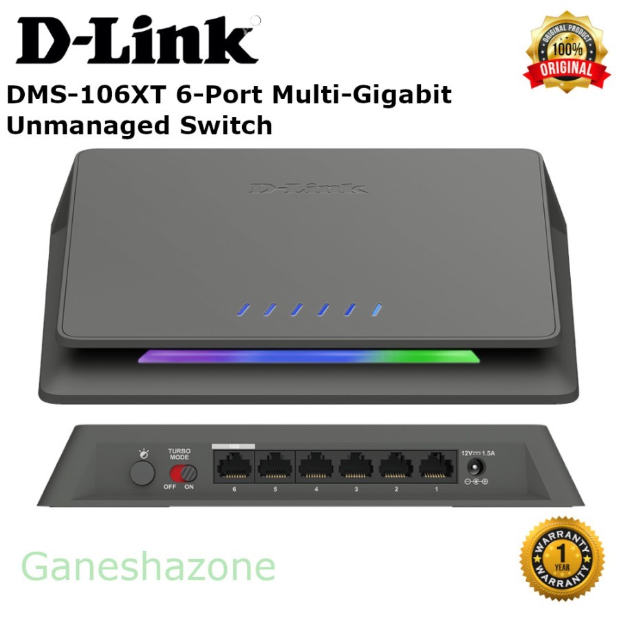 Jual D-Link DMS-106XT 6-Port Multi-Gigabit Unmanaged Switch | Shopee ...