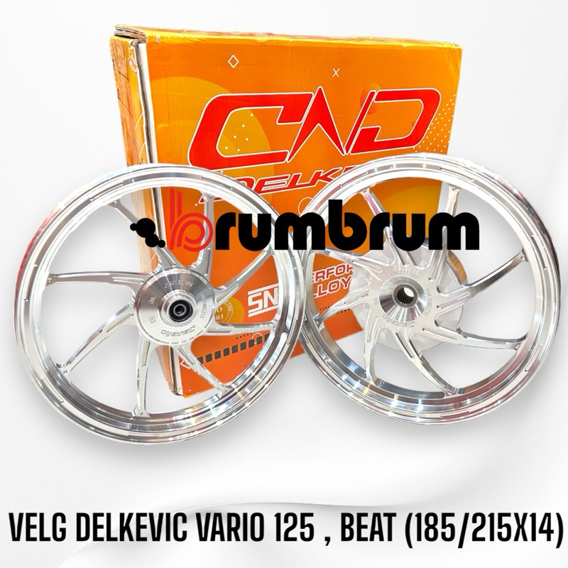 Jual VELG RACING DELKEVIC CNC 8 STAR 8 SPOKE 18/215X14 VARIO 125 , BEAT ...