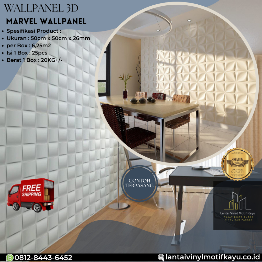 Jual Wallpanel PVC 3D Marvel Codetype D013 | Shopee Indonesia