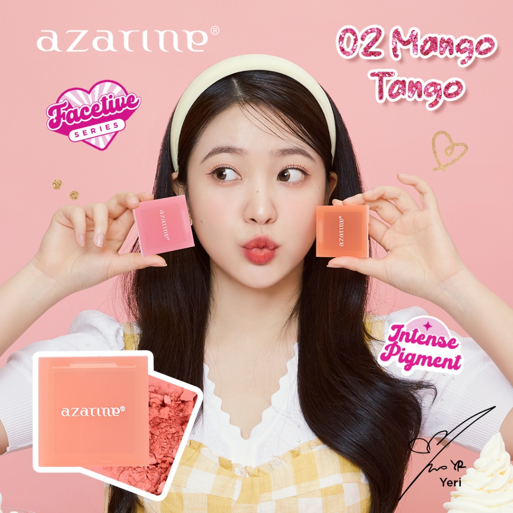 Jual [Azarine x Red Velvet] Bronzy Cheeks Kit Bronzer + Blush On [2PCS ...