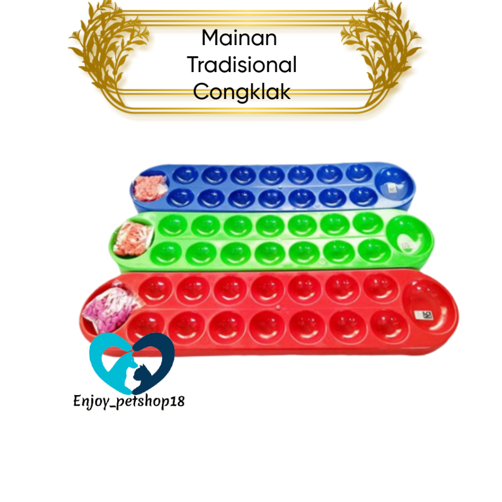 Jual Mainan Anak Tradisional Mainan Congklak Dakon Plastik 50cm ...