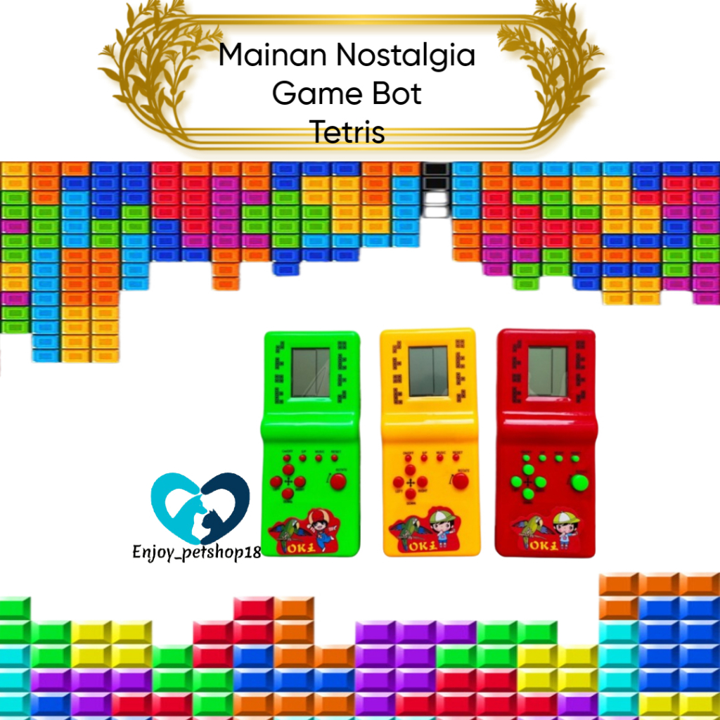 Jual Mainan Tetris Retro Game Bot Brick Game Tetris/Mainan Gamebot ...