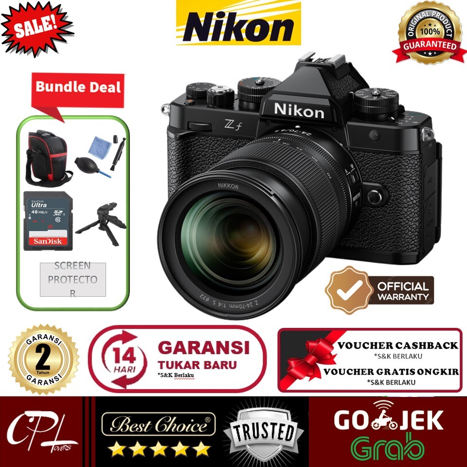 Jual Nikon Zf Kit 24-70MM f/4 Lens/40mm f/2 SE Lens Mirrorless Camera ...