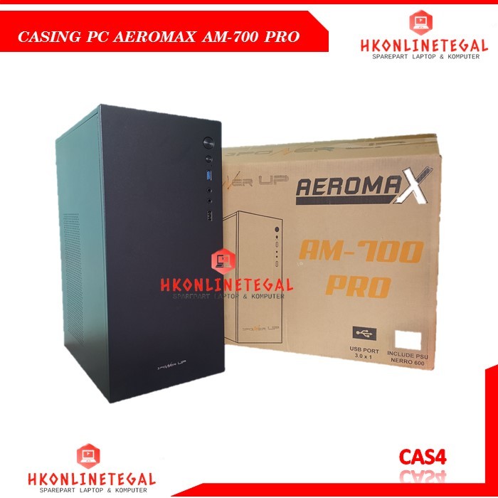 Jual Casing PC Power up Aeromax AM-700 PRO - Hitam | Shopee Indonesia