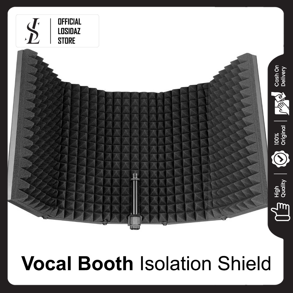 Jual VOCAL BOOTH ISOLATION SHIELD FILTER MICROPHONE PERLENGKAPAN STUDIO ...