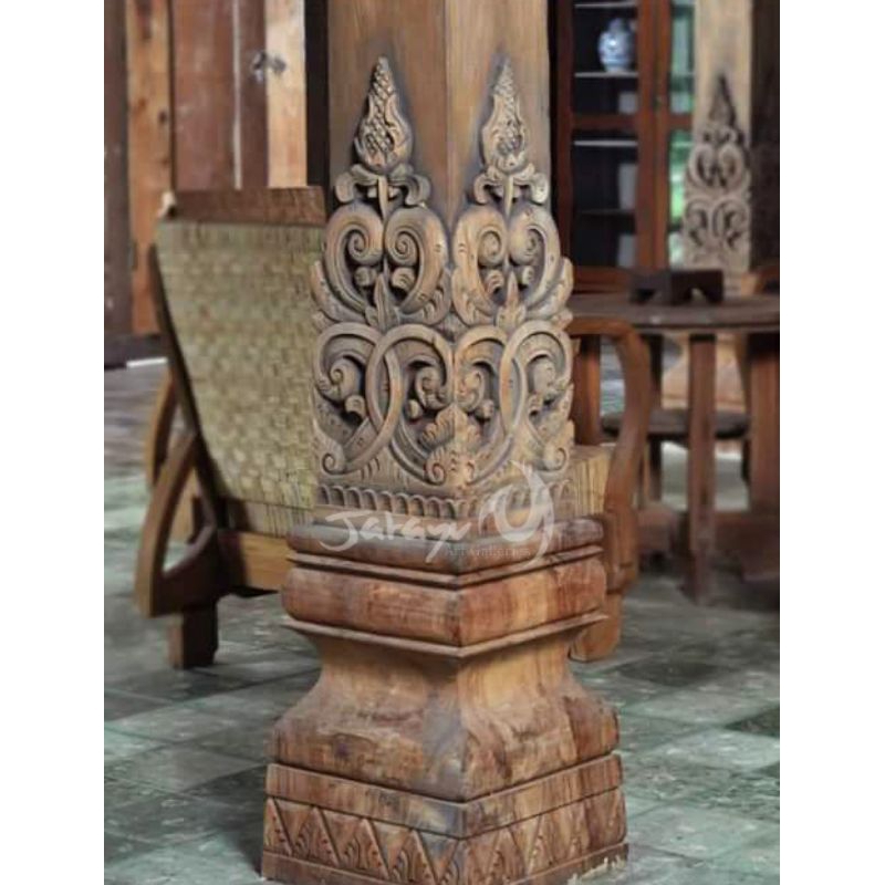 Jual Ukiran Soko Guru Pilar Rumah Klasik Joglo Limasan Gazwbo Taman ...
