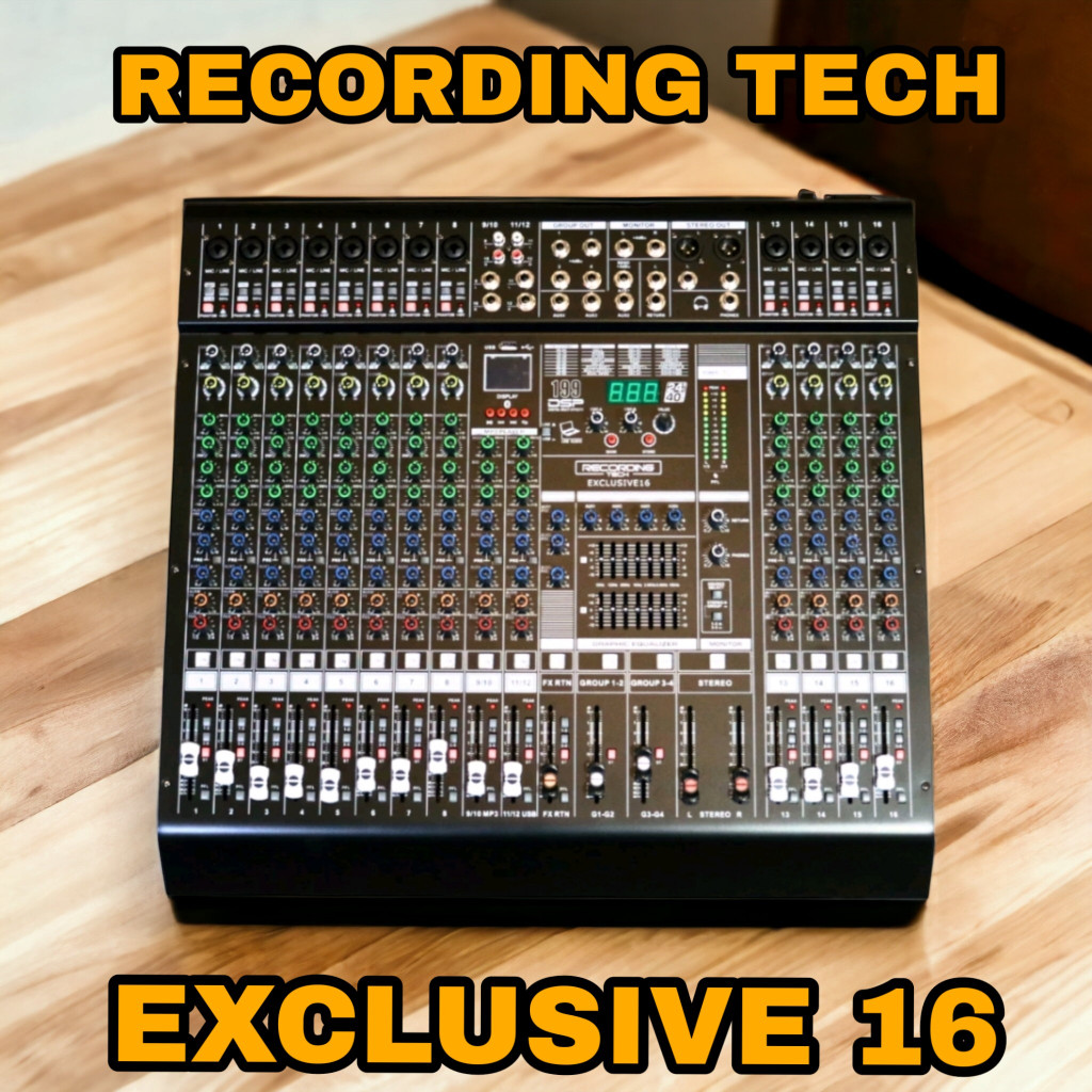 Jual Recording Tech RT Exclusive 16 Mixer Audio 16 Channel USB ...