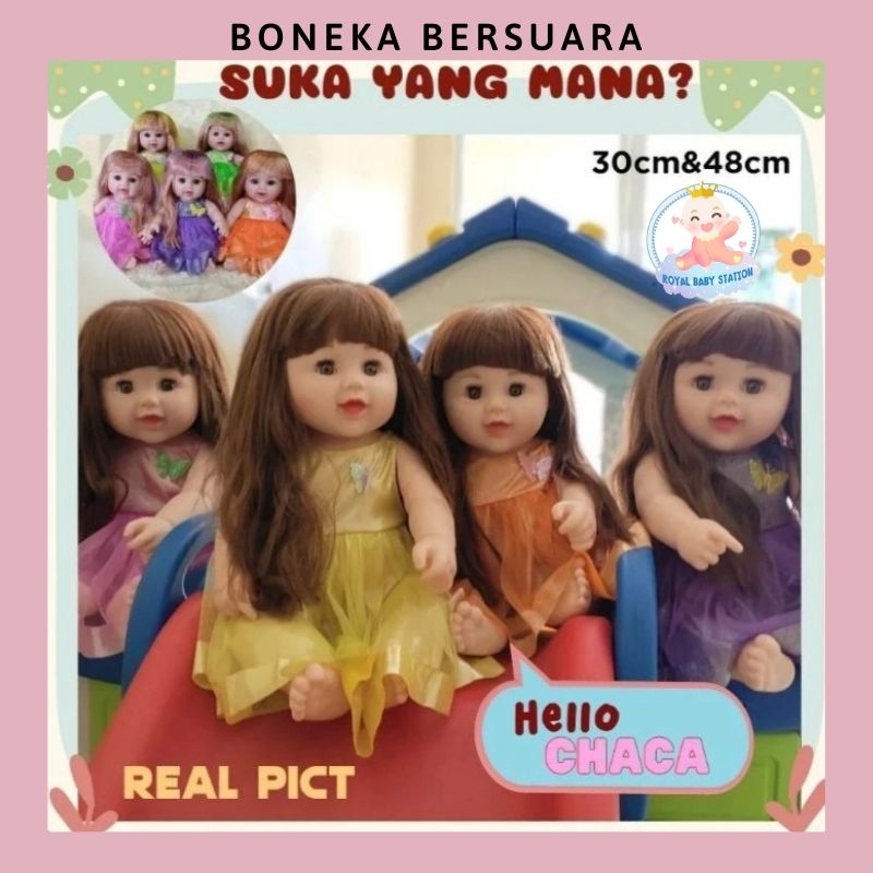 Jual Boneka Chaca 30cm dan 48cm Full Body Model Baru Bersuara | Shopee ...