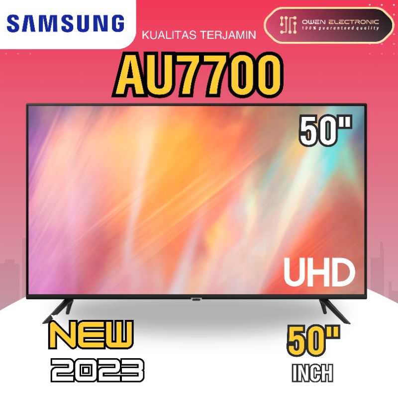 Jual SAMSUNG 50AU7700/UA50AU7700 4K UHD SMART TV 50 INCH | Shopee Indonesia
