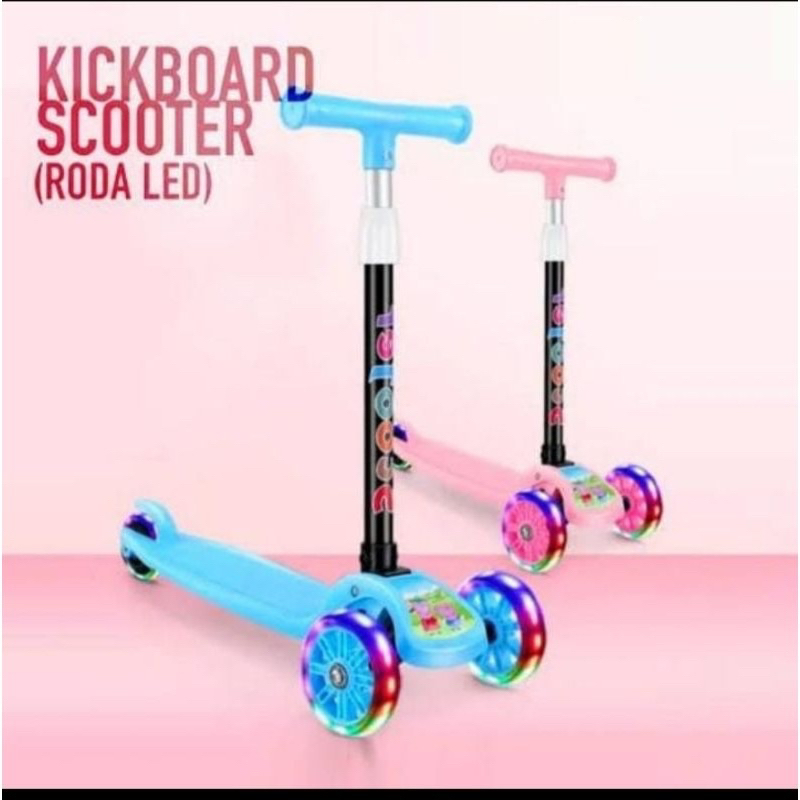 Jual Scooter anak mainan anak otoped scooter kickboard skuter roda LED ...