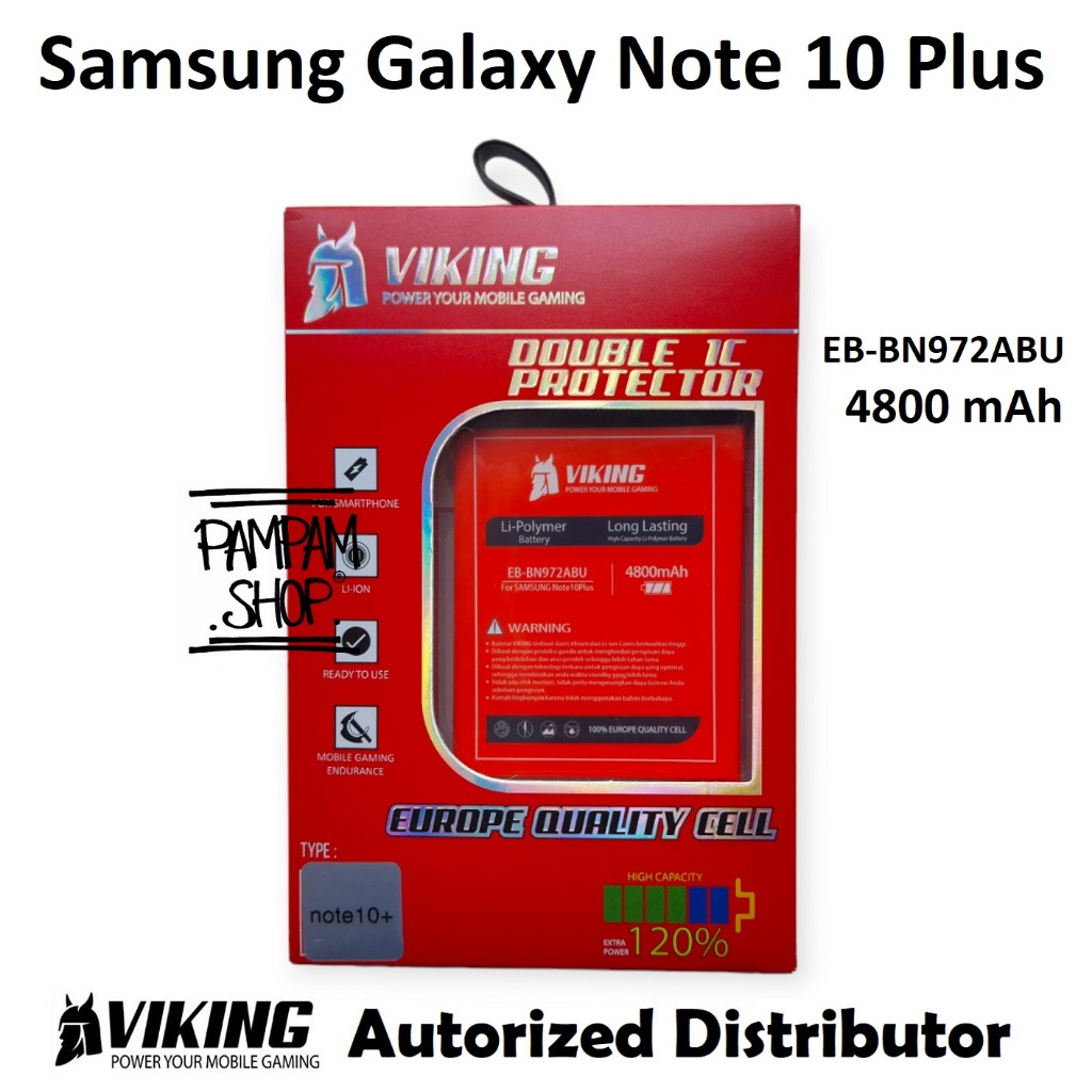 Jual Baterai VIKING Double Power Samsung Galaxy Note 10 PLUS 10+ N975F EB-BN972ABU N975 Batre ...