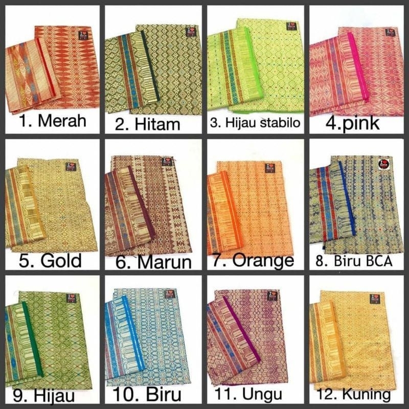 Jual Bahan Kain set songket plus Selendang_Bahan kain songket Thailand plus selendang/songket ...