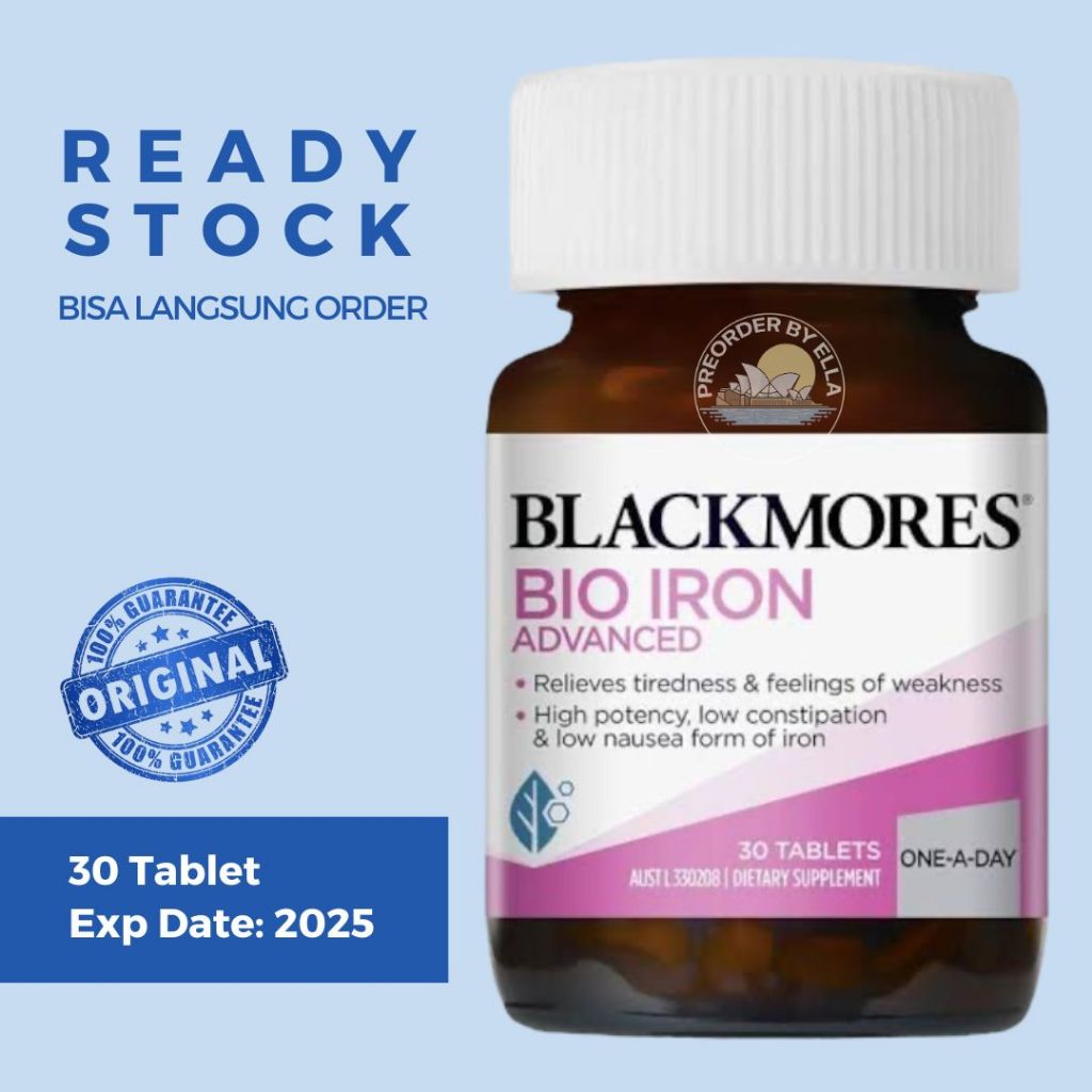 Jual Blackmores Bio Iron Advanced 30 Tablets | Shopee Indonesia