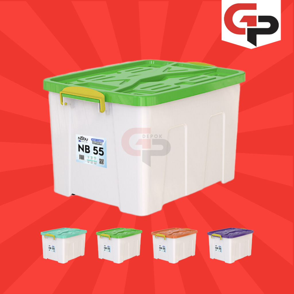 Jual BOX CONTAINER 55 LITER + RODA - Kontainer Box Plastik / Container ...