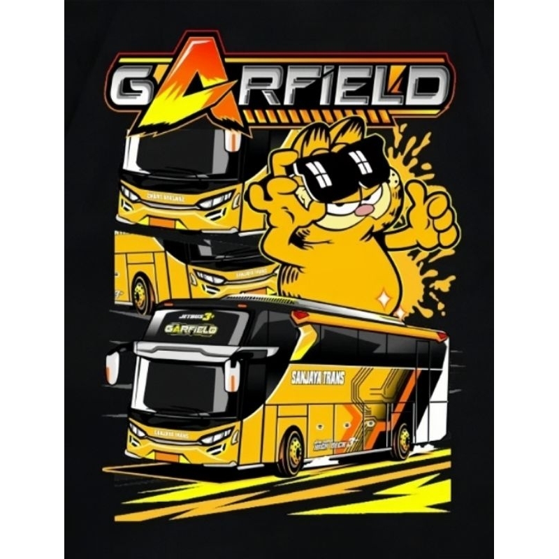 Jual 5 Pcs Sticker Bus Stiker Bis Sanjaya Trans Garfield Shopee Indonesia