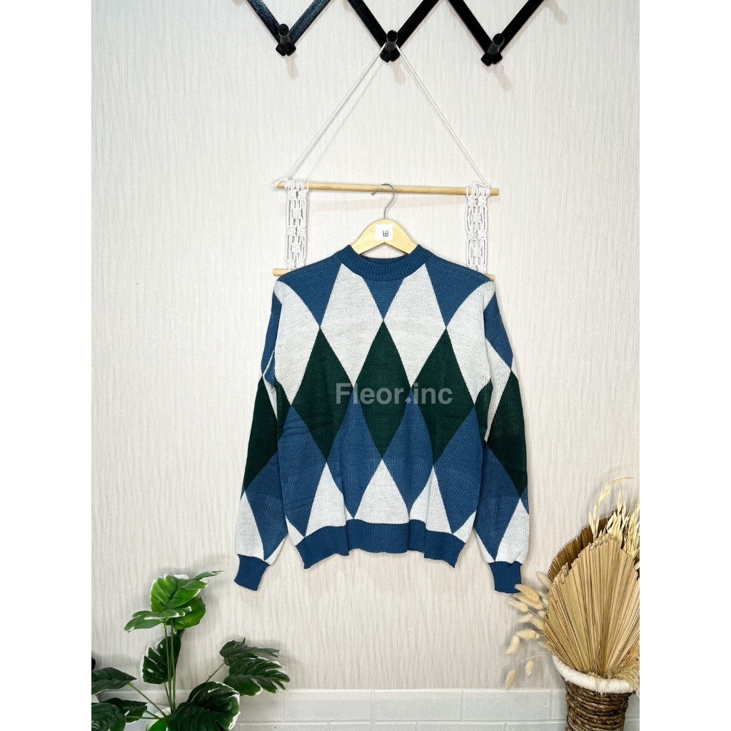 Jual Fluor.Inc - Sweater Rajut Wanita Rainbow Oversize Premium ...