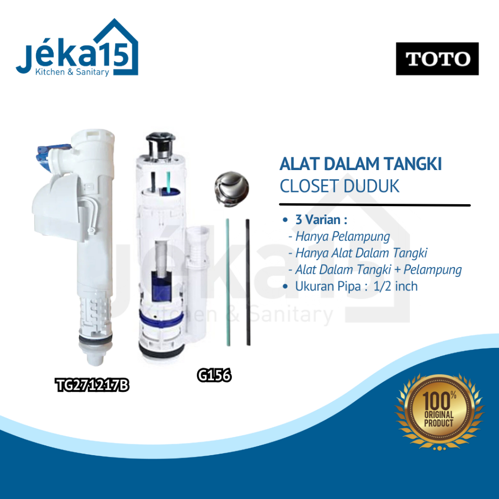 Jual TOTO TG271217B G516 ALAT DALAM TANGKI PELAMPUNG CLOSET DUDUK ...