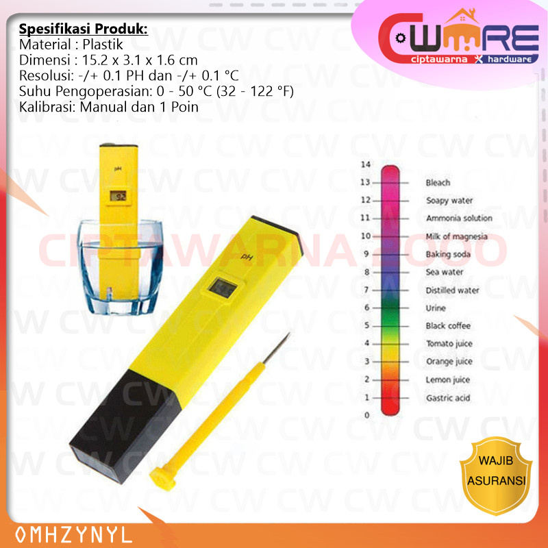Jual Alat Ukur keasaman PH Meter Digital Tester Pen Air Minum Akuarium ...