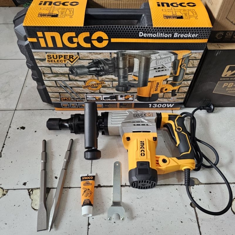 Jual INGCO MESIN BOBOK LANTAI DINDING PDB130018 DEMOLITION HAMMER 7KG ...