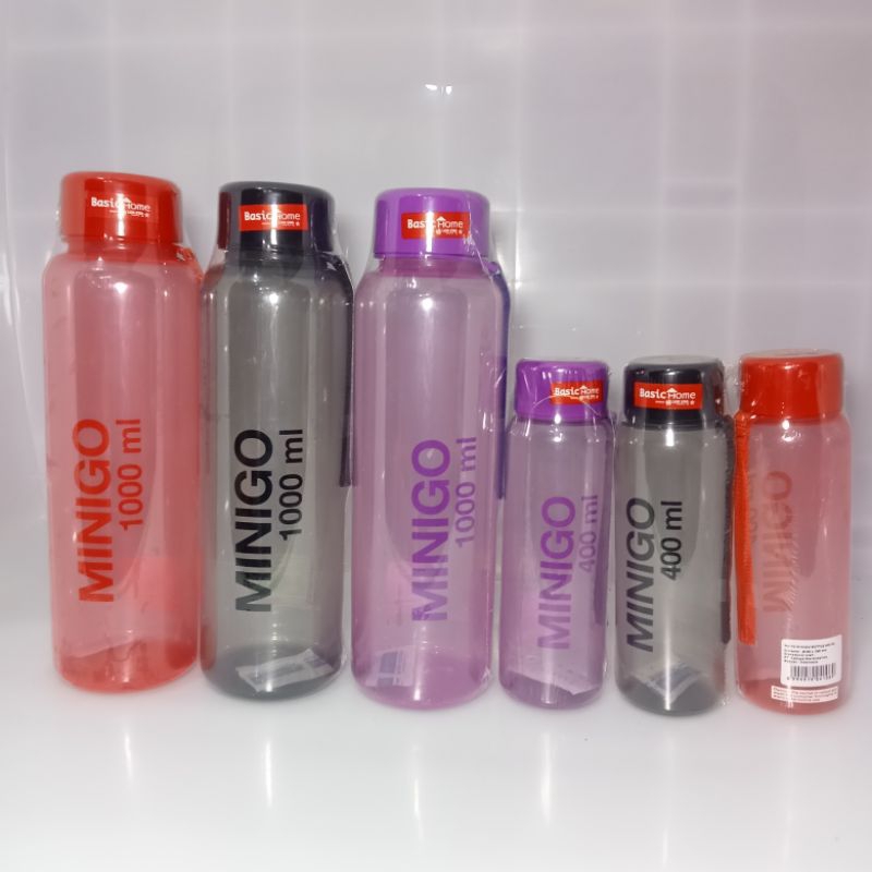 Jual BOTOL MINUM MINIGO 400ML / BOTOL MINUM MINIGO 1000ML BASIC HOME ...