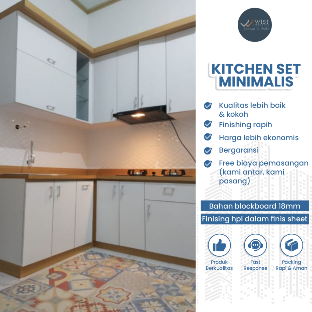 Jual Kitchen Set Minimalis Lemari Kabinet Set Rak Dapur | Shopee Indonesia