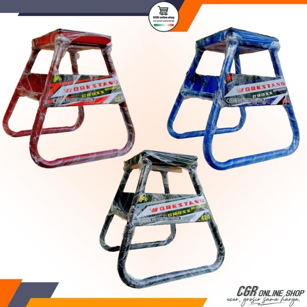 Jual Workstand Work Stand Standar Paddock Motor Trail Supermoto KLX CRF ...