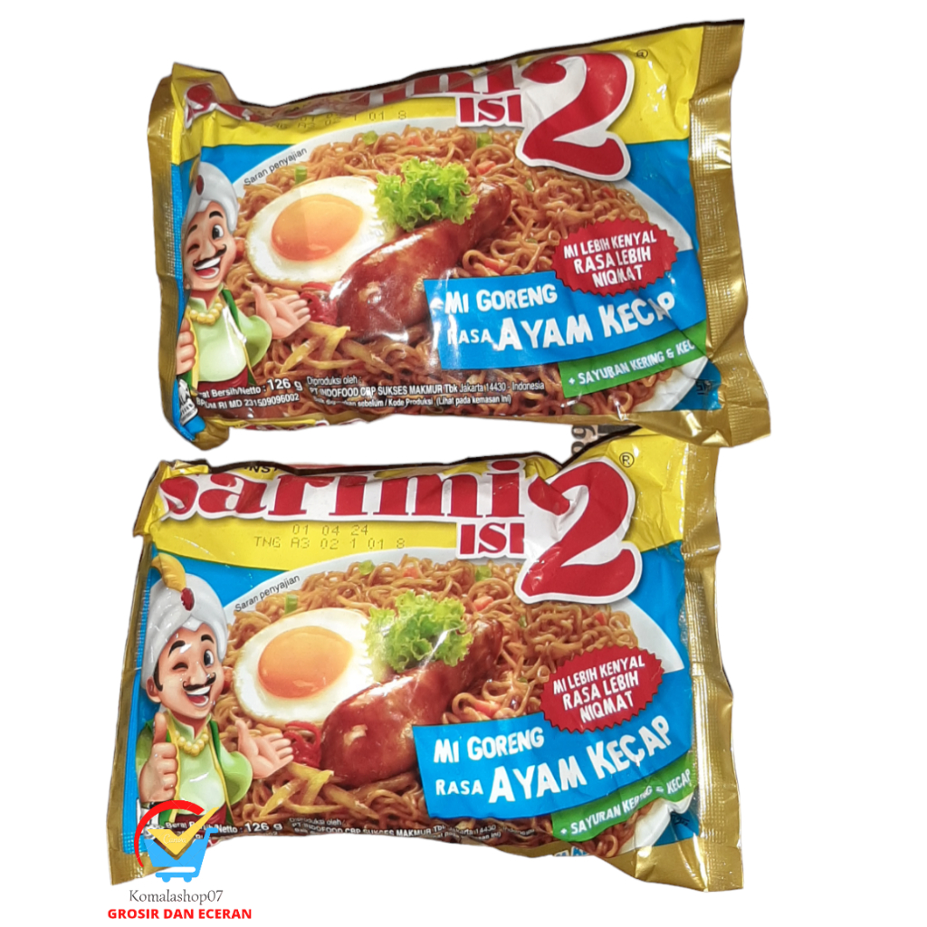 Jual SARIMI MI GORENG ISI 2 RASA AYAM KECAP 126G | Shopee Indonesia