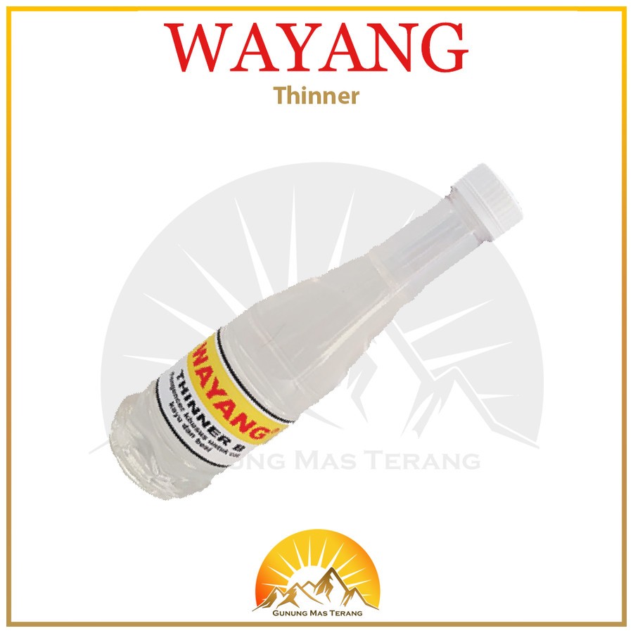 Jual Wayang Thinner B Tiner Botol 500 ml High Gloss Pengencer Thiner ...
