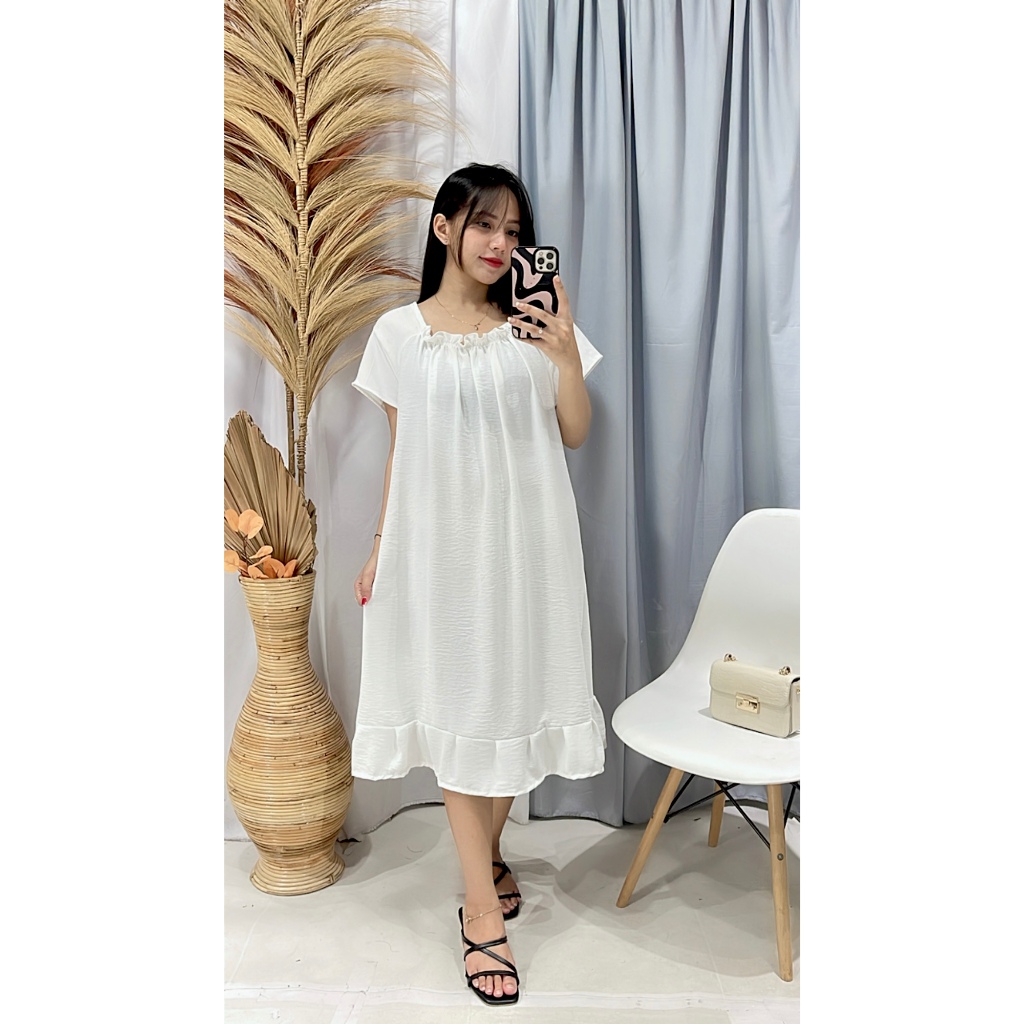 Jual RX FASHION - DASTER DRESS FUJI CRINCLE L - XXL / DASTER MIDI ZARA ...