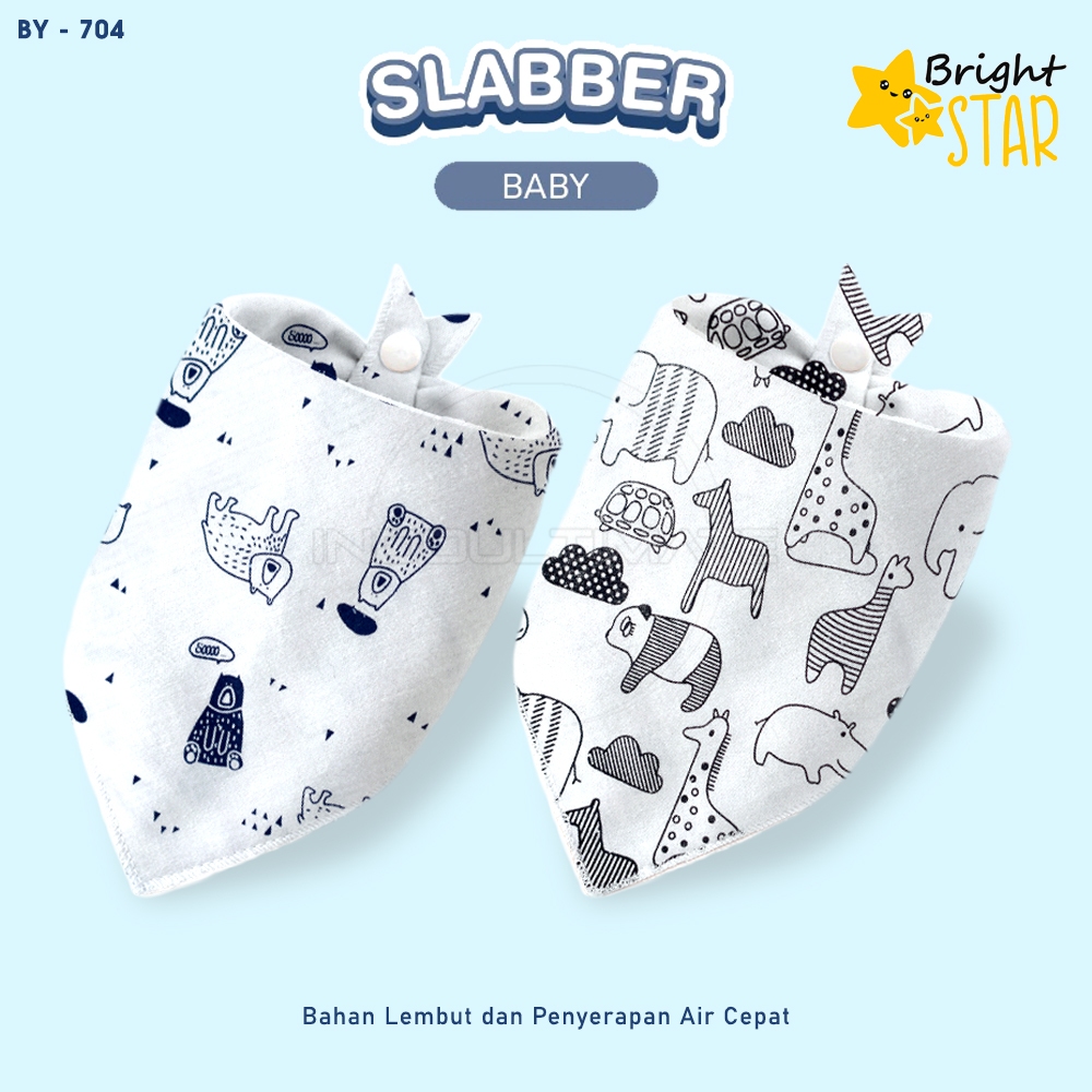 Jual Sleber Bayi BY-65-51 Bib Segitiga MPASI Slaber Tatakan Celemek Air ...