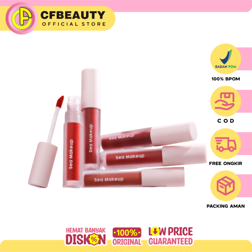 Jual Sea Makeup Slick Cover Jelly Tint finishing glossy Hydrating dan Meninggalkan warna yang ...
